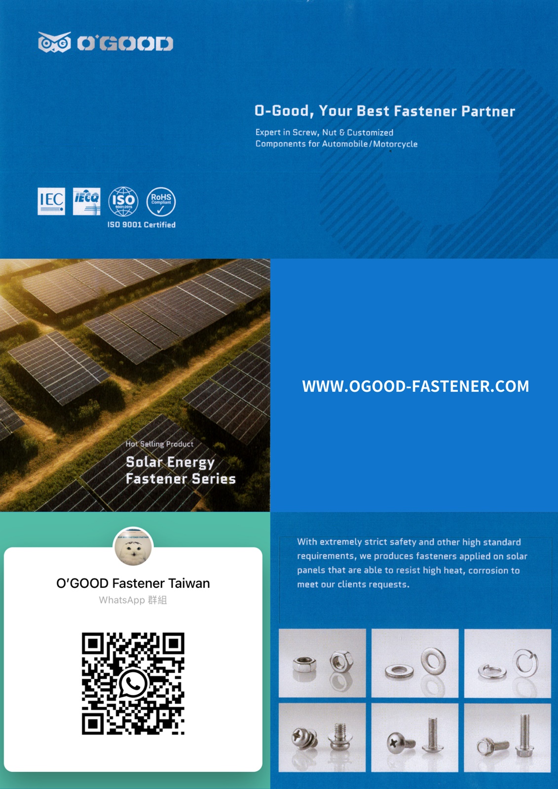 Customized Fastener in Solar series | Taiwantrade