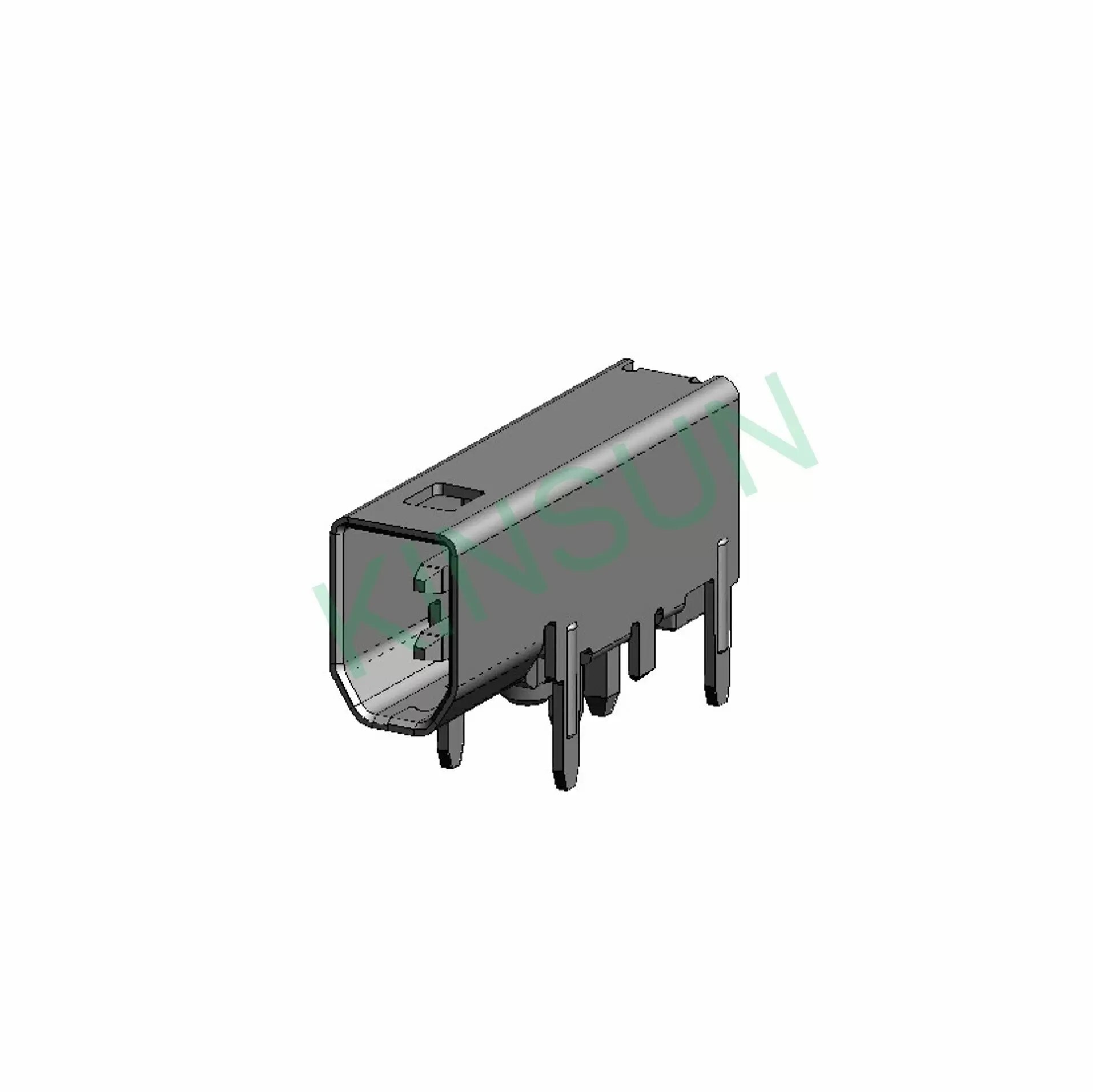 Right-Angled SPE Single Pair Ethernet Shielded PCB Mount Connector ...