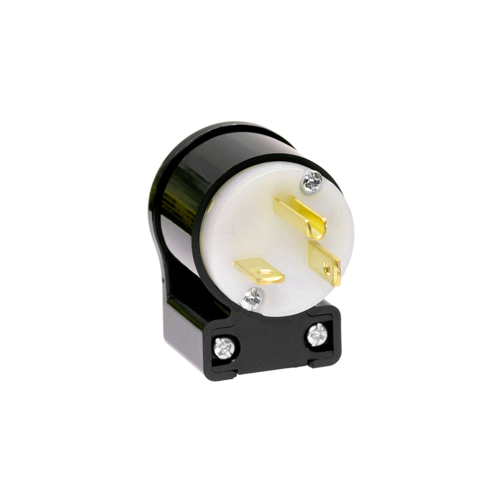 NEMA 5-20P 20A 125V AC Grounding Plug right angle plug | Taiwantrade.com