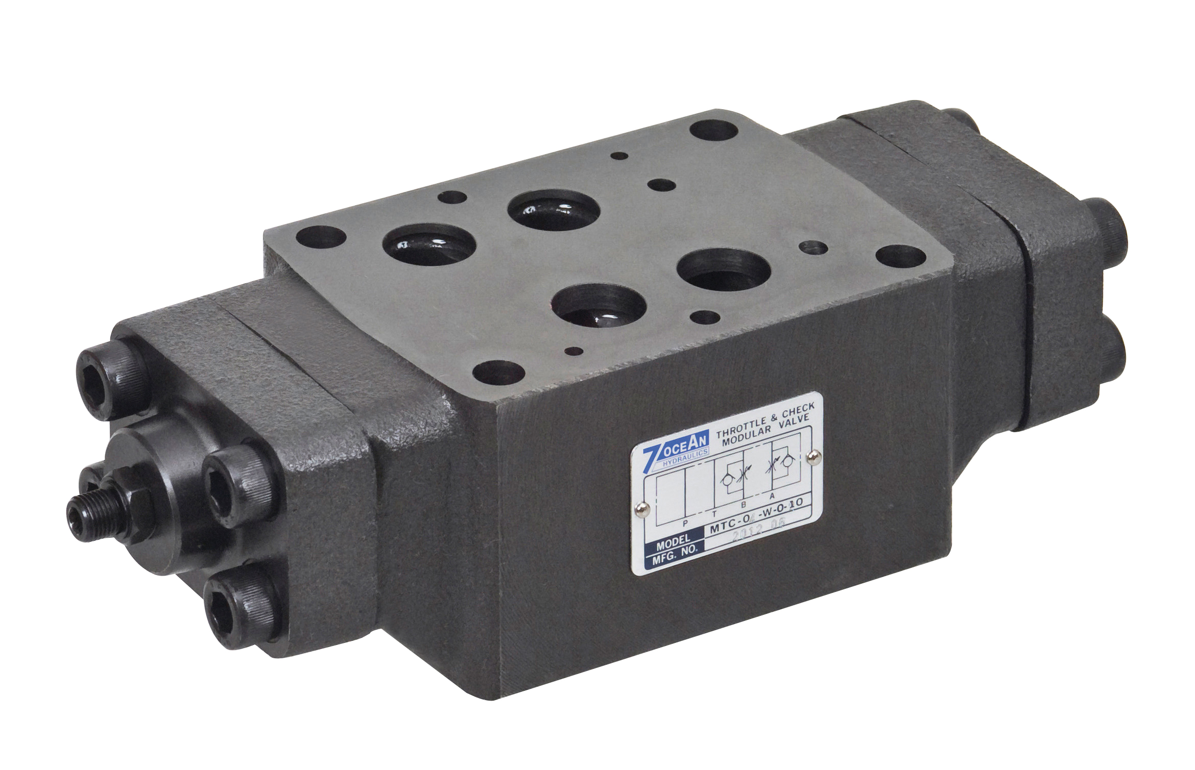 D07 Throttle Check Sandwich Valve 4570 PSI 79.3 GPM Port A and/or B ...