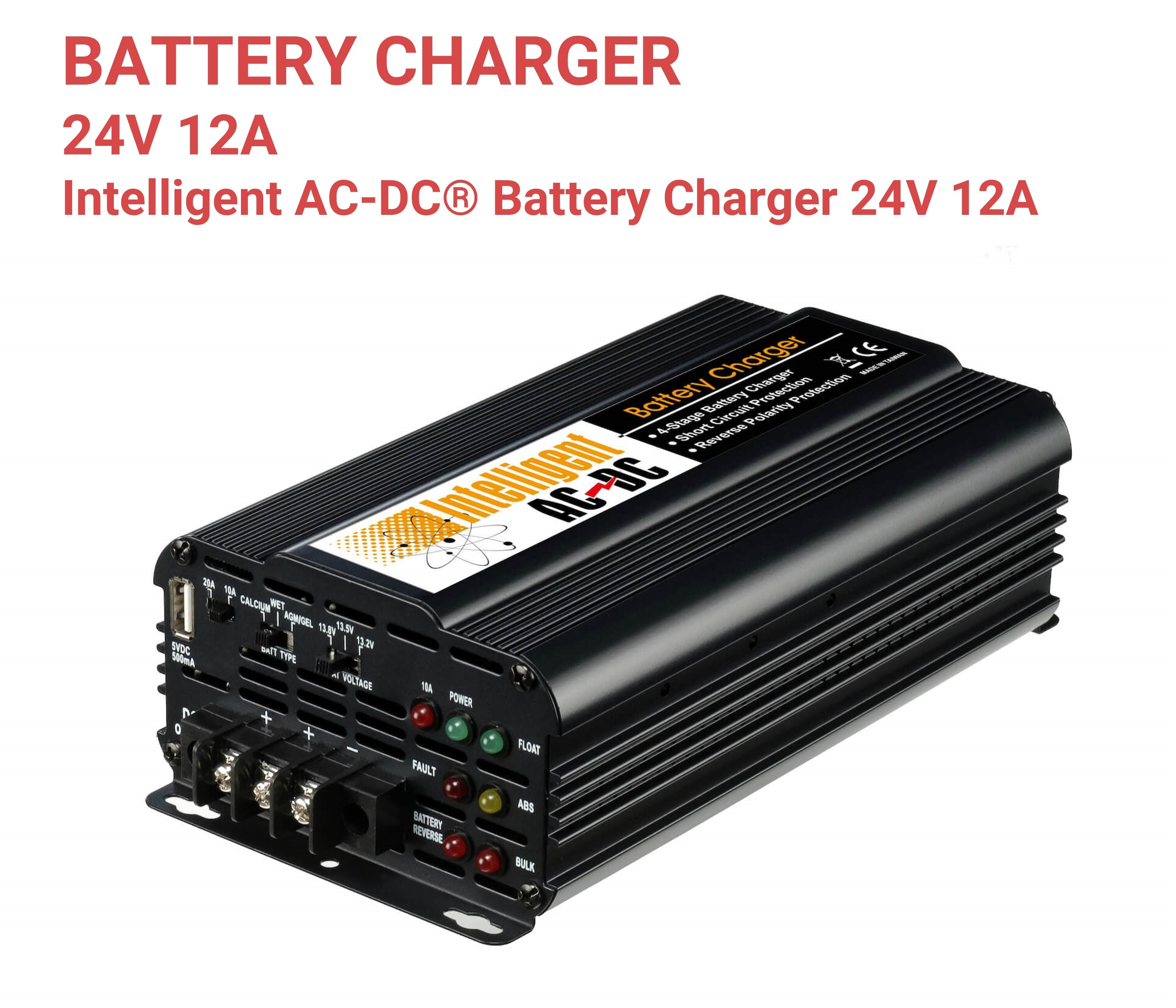 Battery Charger 24V 12A - Intelligent AC-DC® | Taiwantrade