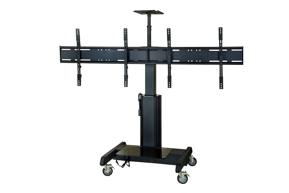 MOTORIZED DUAL-SCREEN TV TROLLEY | Taiwantrade