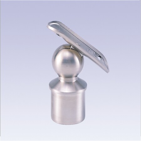 Stainless Steel Round Tube Handrail Perpendicular Post Adjustable ...