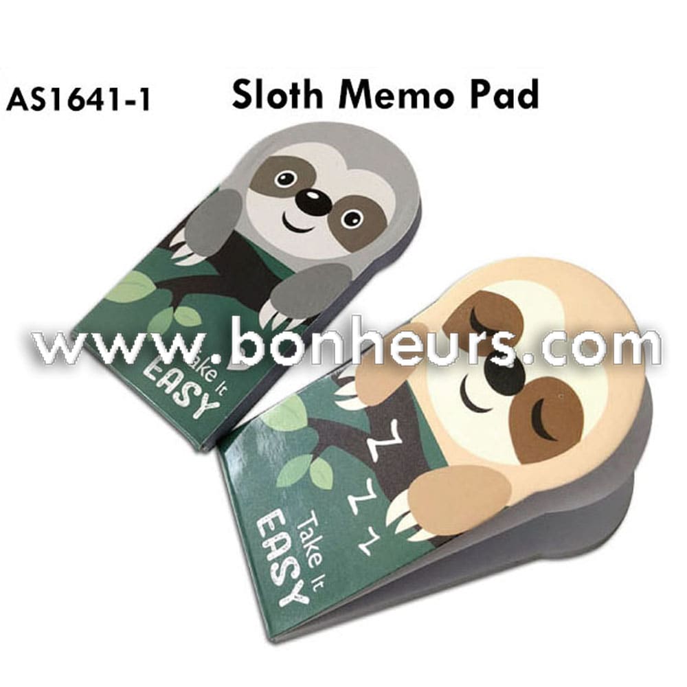 SLOTH MEMO PAD | Taiwantrade