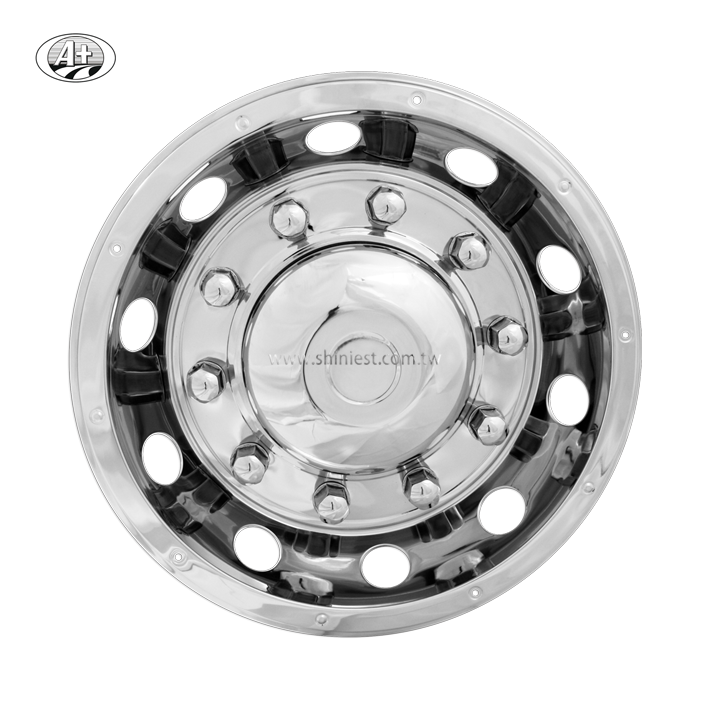 22.5 inch T304 Stainless Steel Wheel Trim Cover For Truck and Bus ...