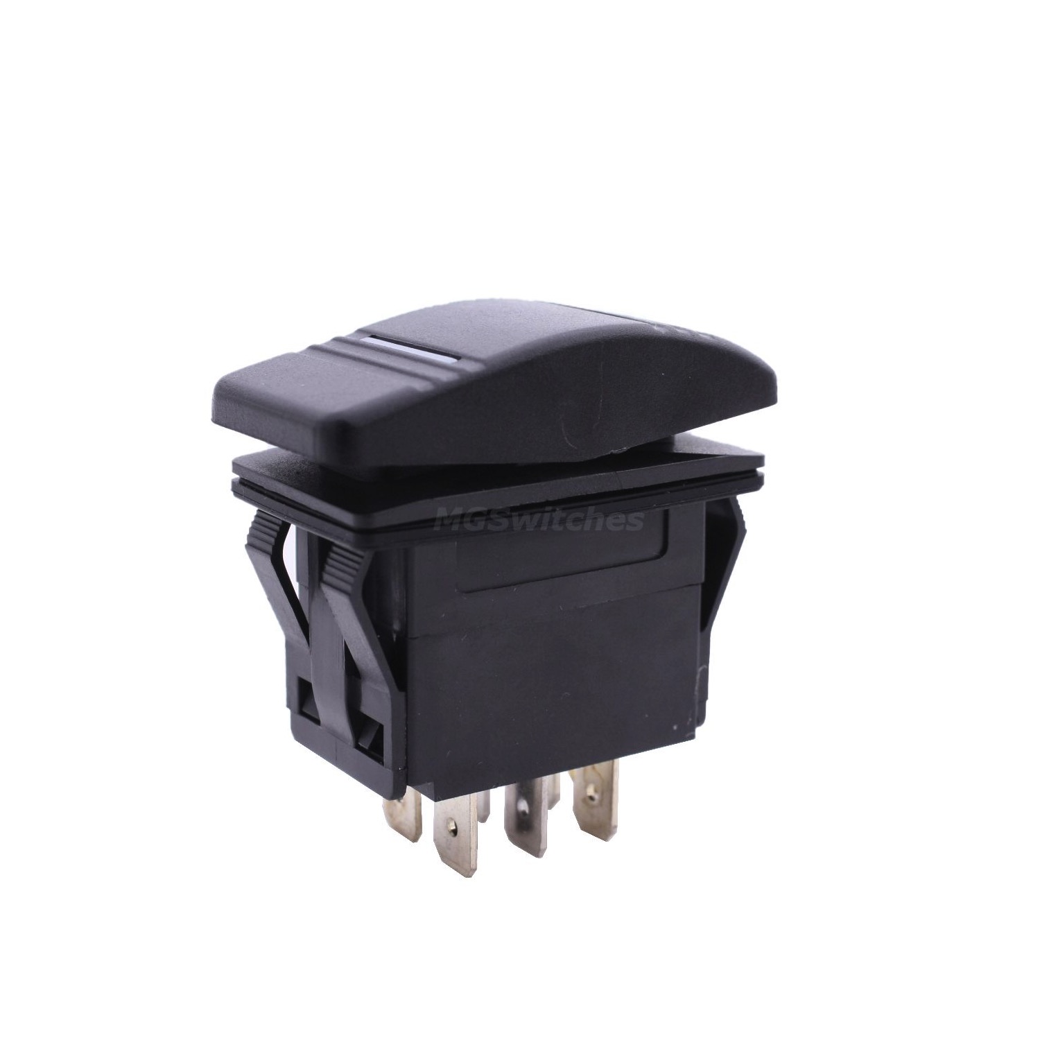 3 Position Waterproof IP67 Rocker Switch Illuminated (ON)-OFF-(ON) DPDT ...