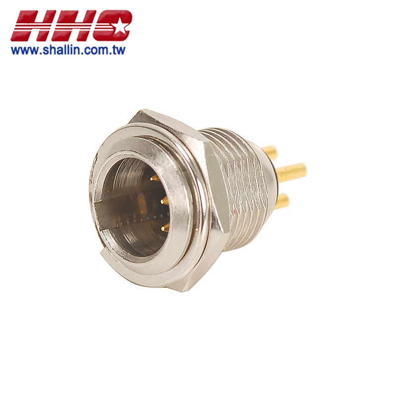 3P mini XLR mic male connector, gold-pin, RoHS Directive-compliant ...