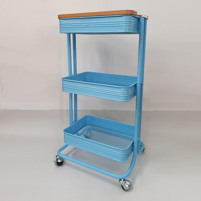 Blue Color Metal Utility Cart with Wheels | Taiwantrade