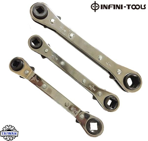 Reversible Refrigeration, HVAC Ratchet Wrench with Bit Kit, 3-piece ...