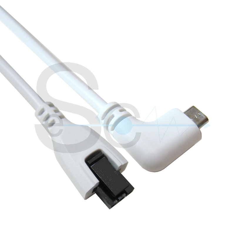 Micro Fit 3 Pin Housing to 90 Deg Micro USB B Male Cable White L: 200mm ...