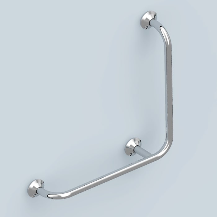 Residential ADA L-Shaped Brass Stainless Steel Grab Bar | Taiwantrade