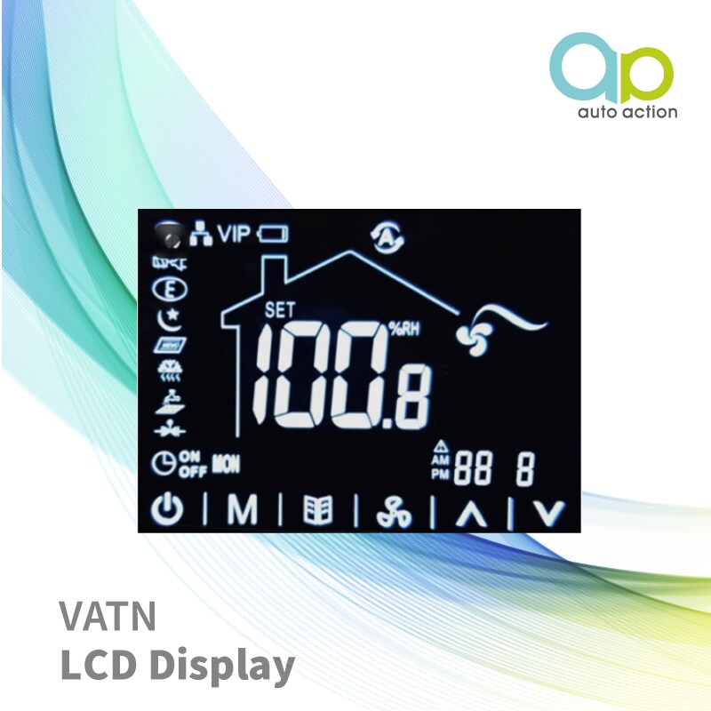 VATN LCD Display with High Contrast Ratio for Industrial and Appliance Use | Taiwantrade