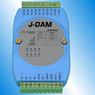 4-channel Isolated Digital Input and 4-channel Relay Output Module with ...