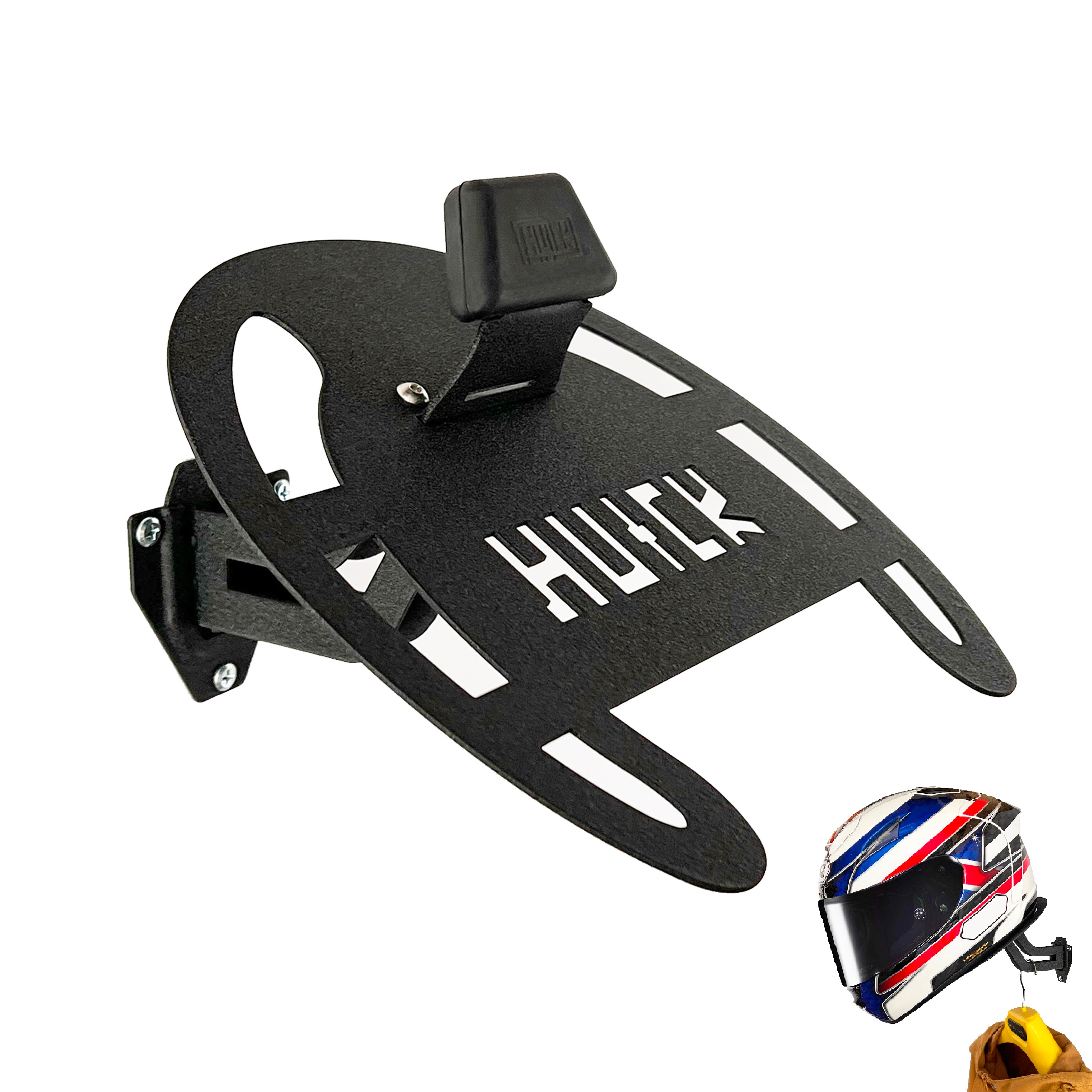 Motorcycle Wall Mount Helmet Hanger HUCK Helmet Storage Organizer ...