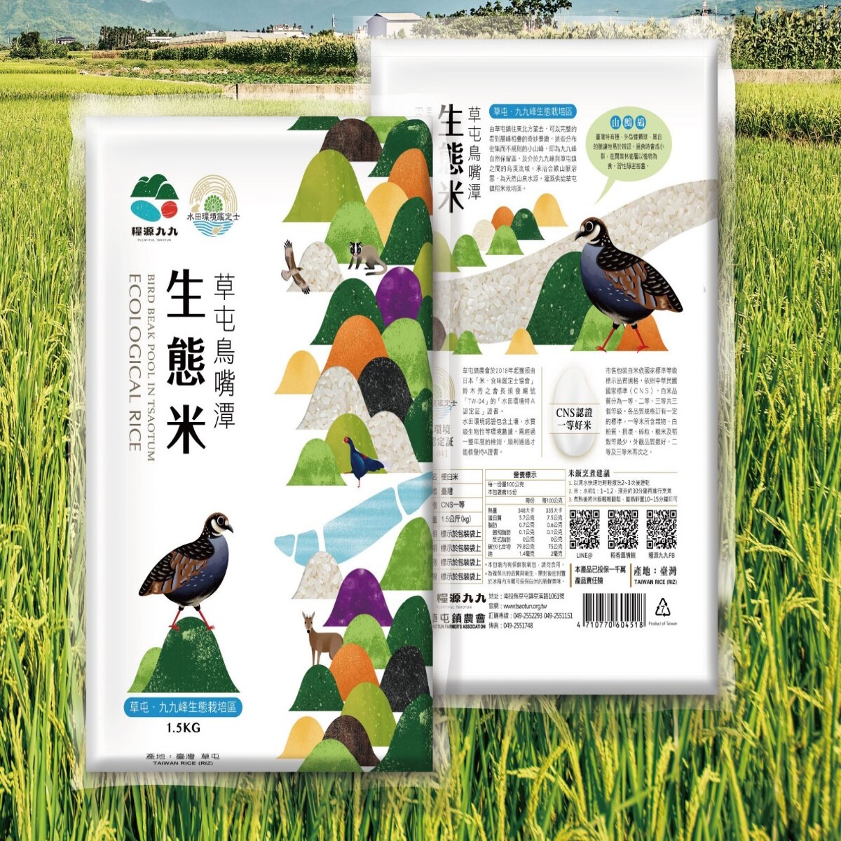 Tsaotun Township Farmers' Association- Ecological Rice | Taiwantrade