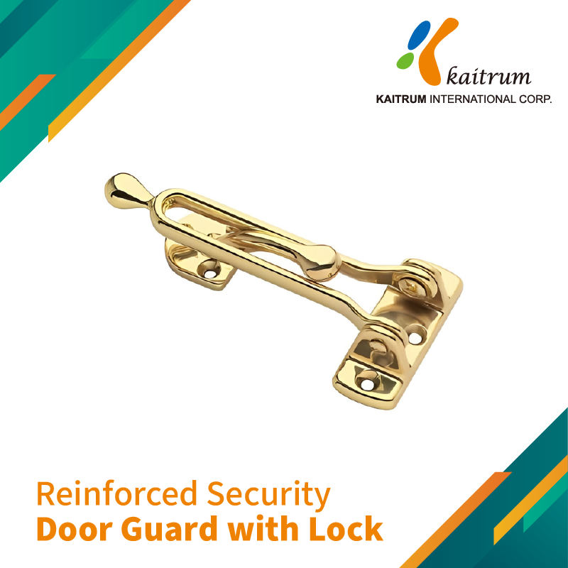 Reinforced Security Door Guard with Lock, Durable Door Stop, Safety ...