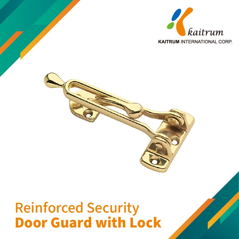 Reinforced Security Door Guard with Lock, Durable Door Stop, Safety Door Guard | Taiwantrade