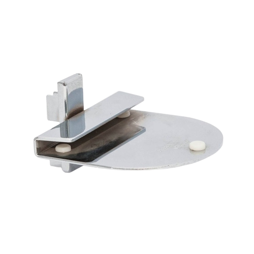 Double hook wall slotted upright display glass shelf bracket ...