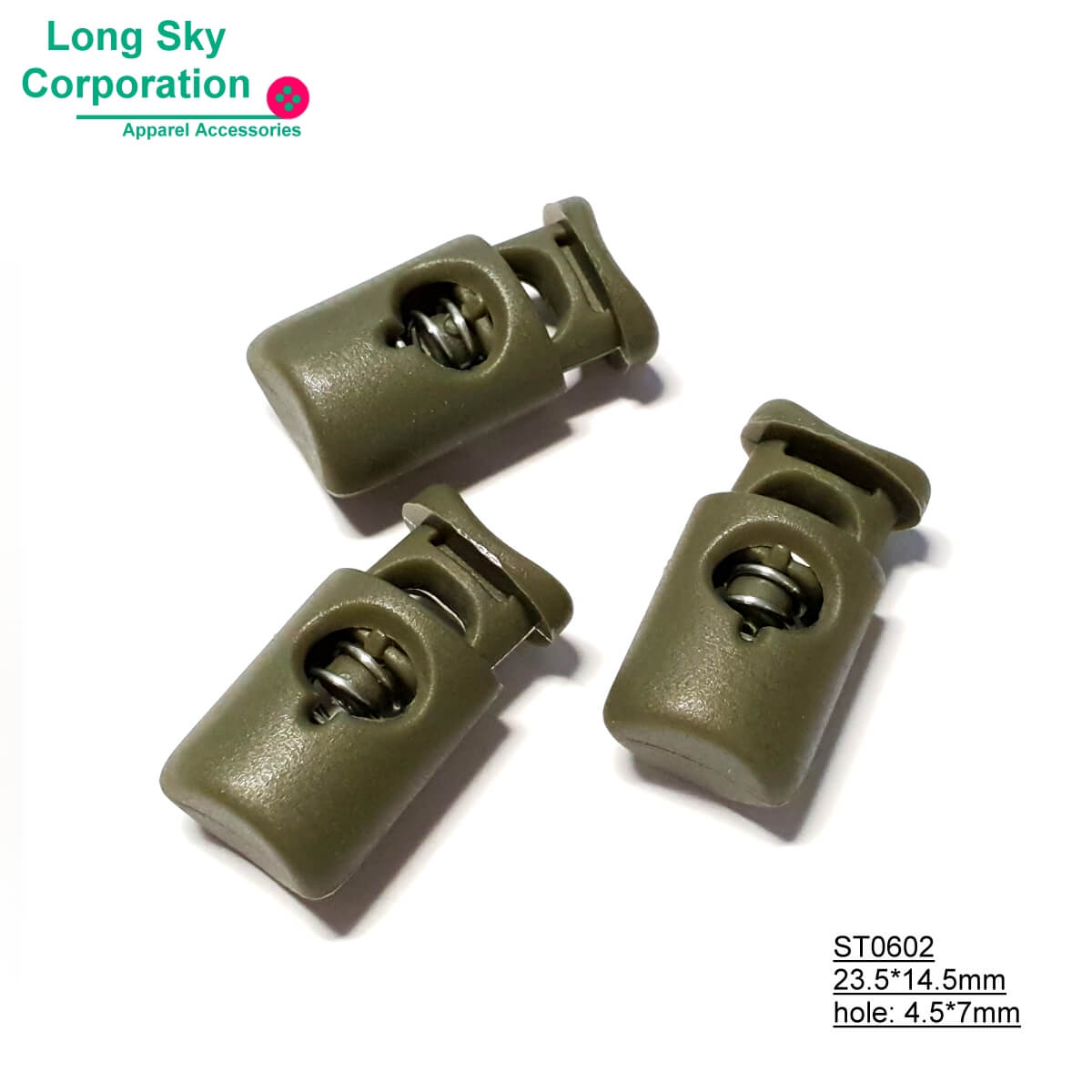 (#ST0602) 2 hole plastic cord stopper toggles for jackets | Taiwantrade