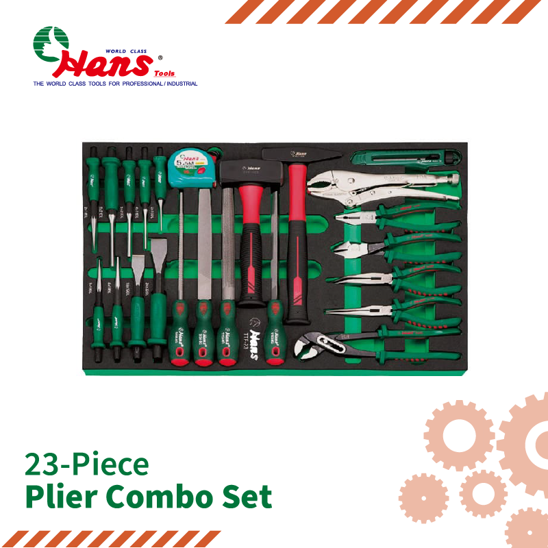 Hans Tools® 23-Piece Plier Combo Set, FGTT Series Tool Set, Fiberglass ...