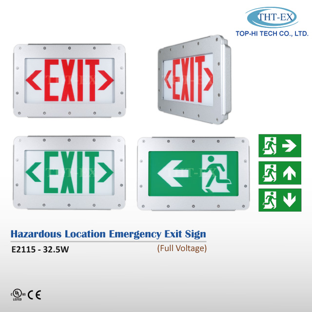 Hazardous Location Emergency Exit Sign (UL Certified for CID2 ...