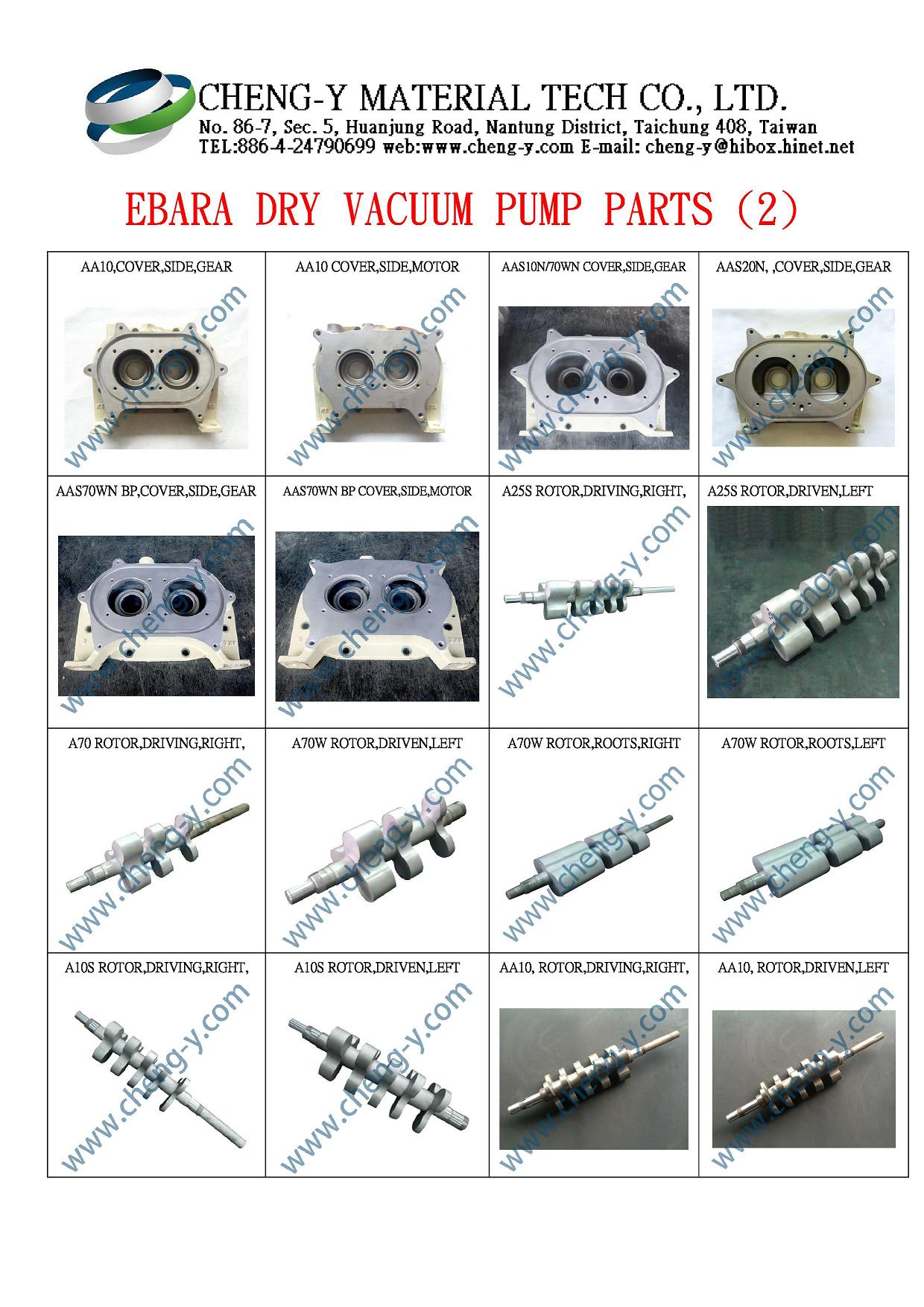 EBARA DRY VACUUM PUMP PARTS | Taiwantrade.com