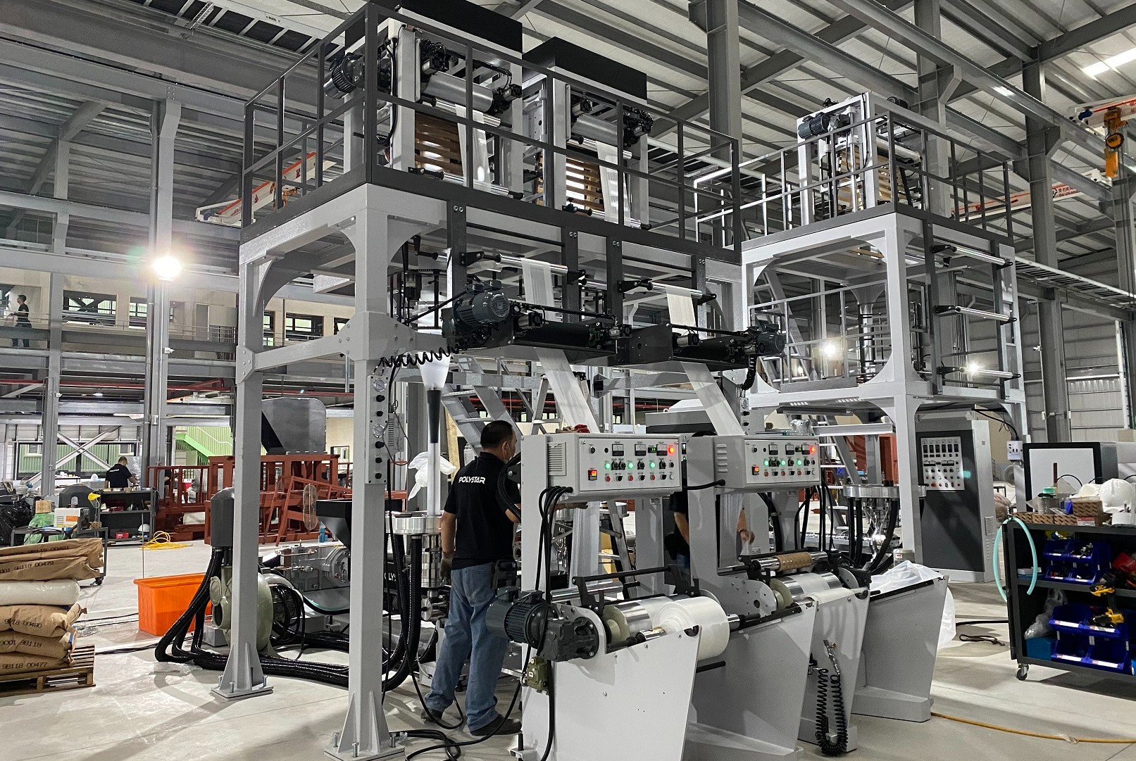 Packaging Film Two layer AB Blown Film system | POLYSTAR MACHINERY CO ...