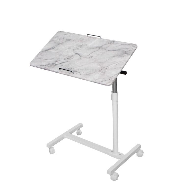 Six Height Adjustable Setting Tilting Bedside Table-Marble | Taiwantrade