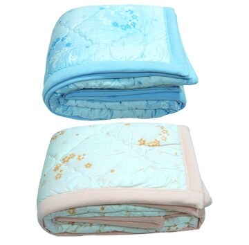 Nano Far Infrared comforters -floral pattern series-pale blue/pale ...