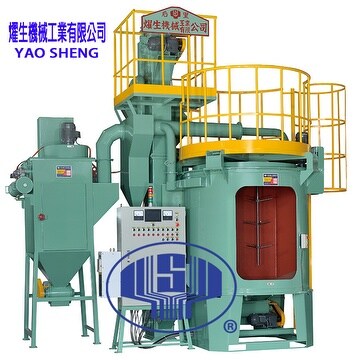 DOUBLE SHAFT CONTINUOUS HANGING TYPE SHOT BLASTING MACHINE | Taiwantrade