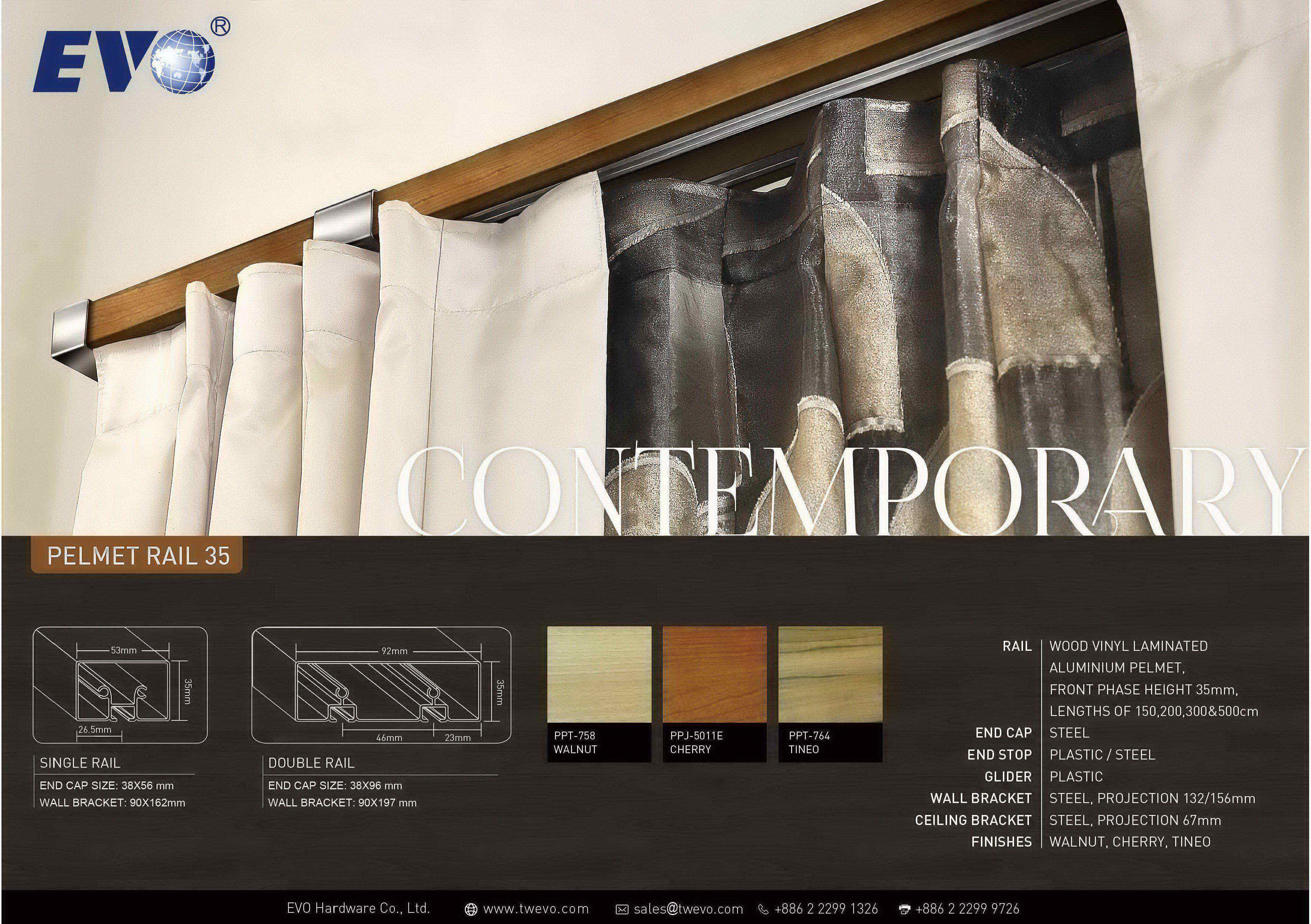 ALUMINUM PELMET RAIL 35 | Taiwantrade.com