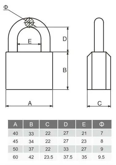 Dimple Key Brass Padlock | SECUTOR CORPORATION