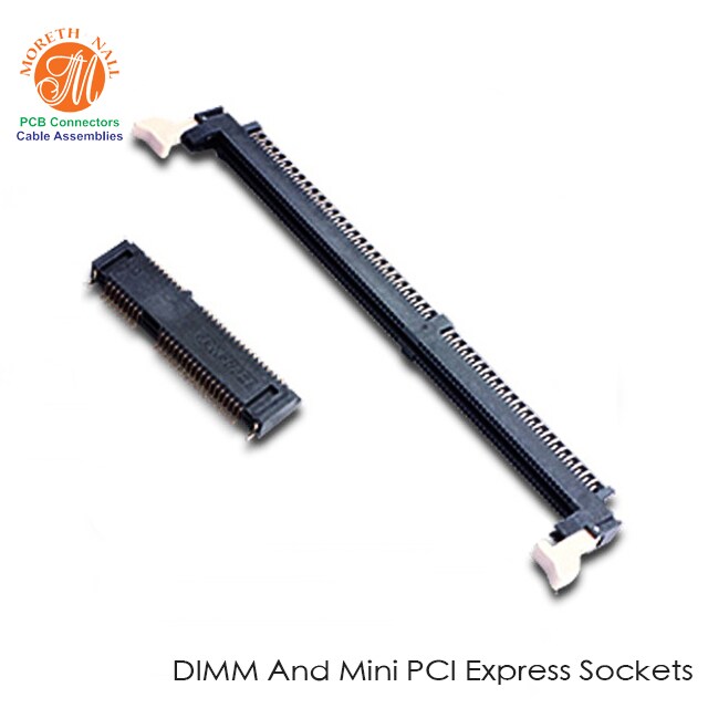 DIMM & Mini PCI Express Sockets, 0.5A per pin, maximum contact ...