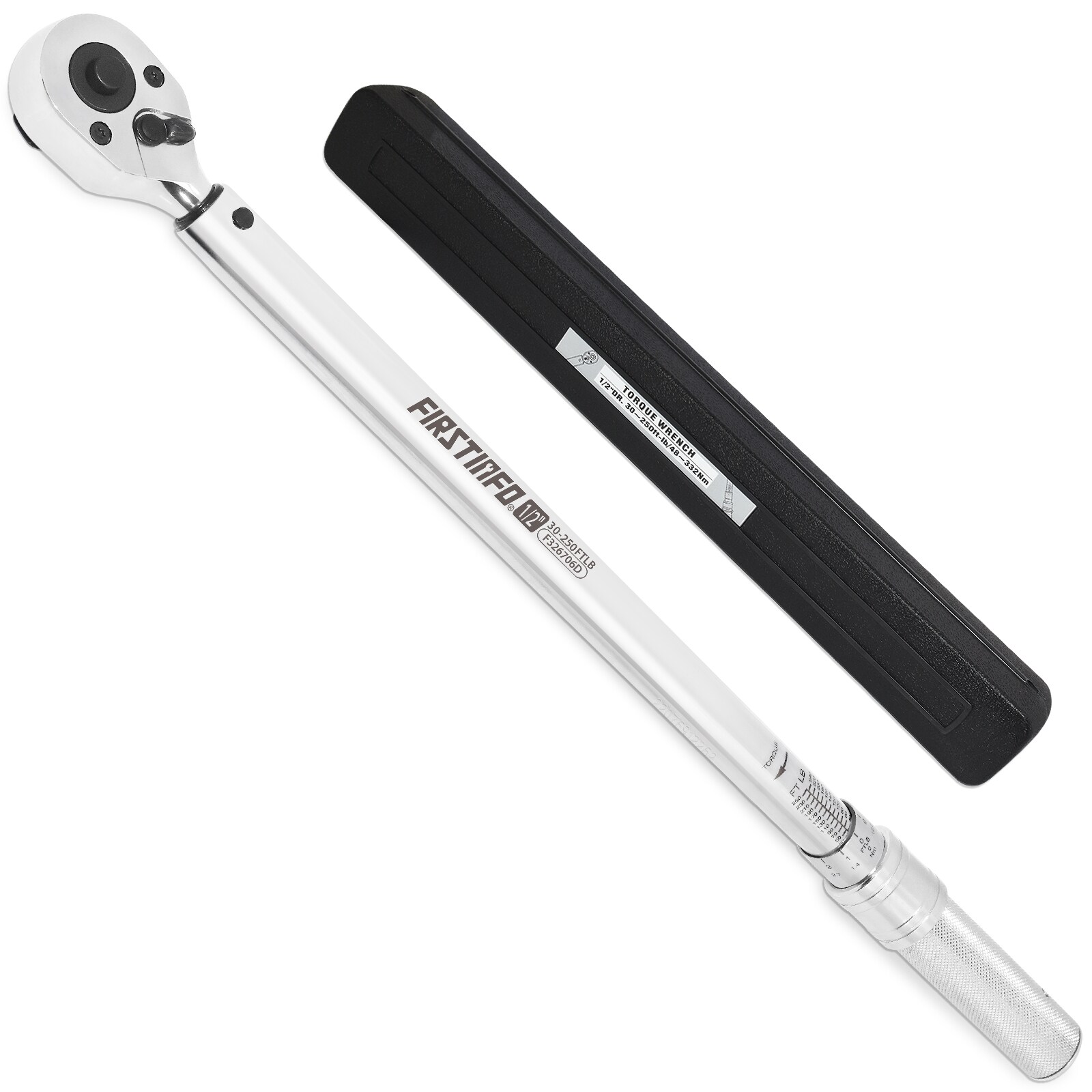 【FIRSTINFO】1/2" Dr. Adjustable Torque Wrench 30-250ft-lbs/48-332Nm ...