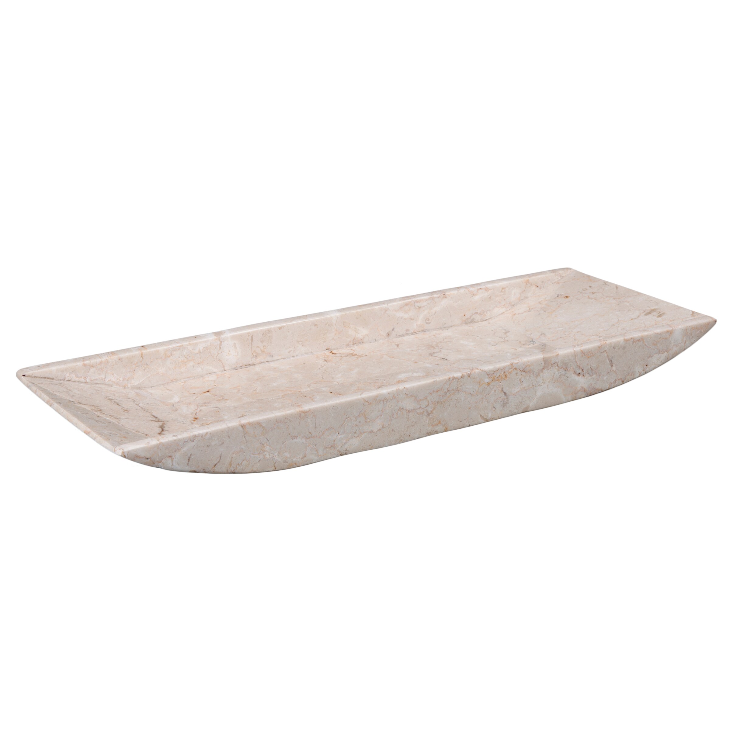 Champagne Marble Boat Shaped Tray | Taiwantrade.com