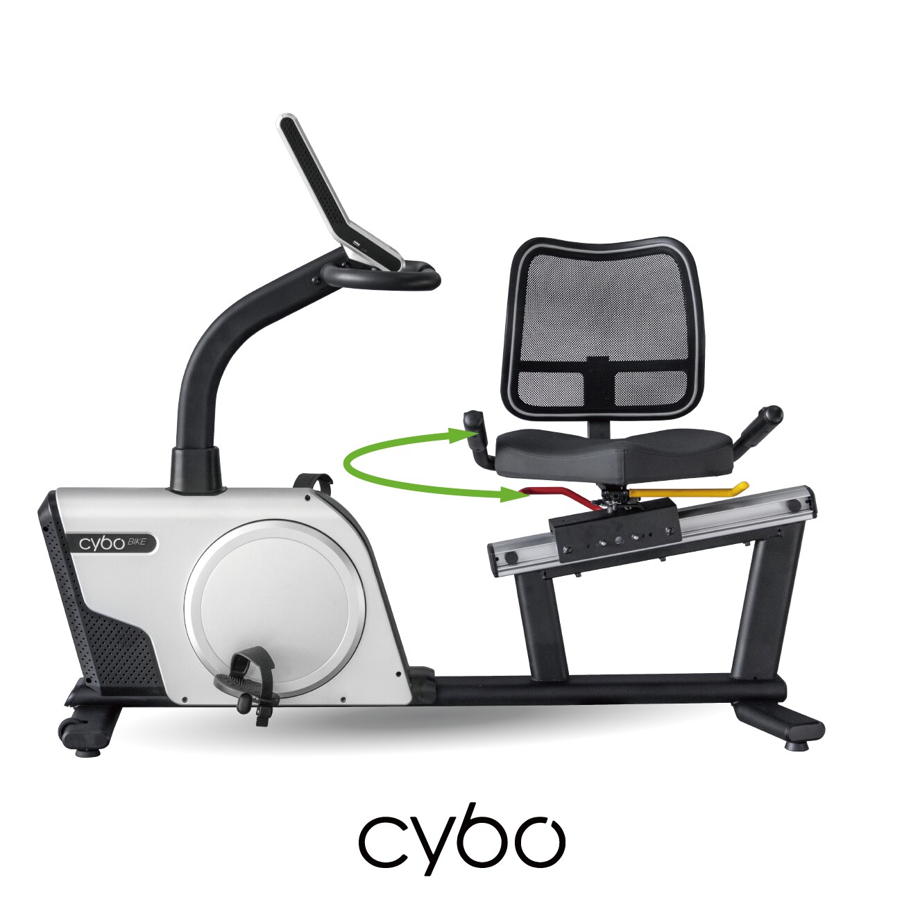 Commercial Magnetic Semi Recumbent Exercise Bike// Swivel Seat ...