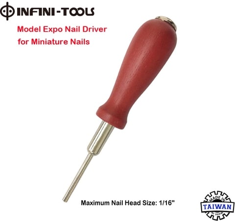 Model Expo, Miniature Nails / Brads, Holder, Driver, Setter, Modeling Hobby