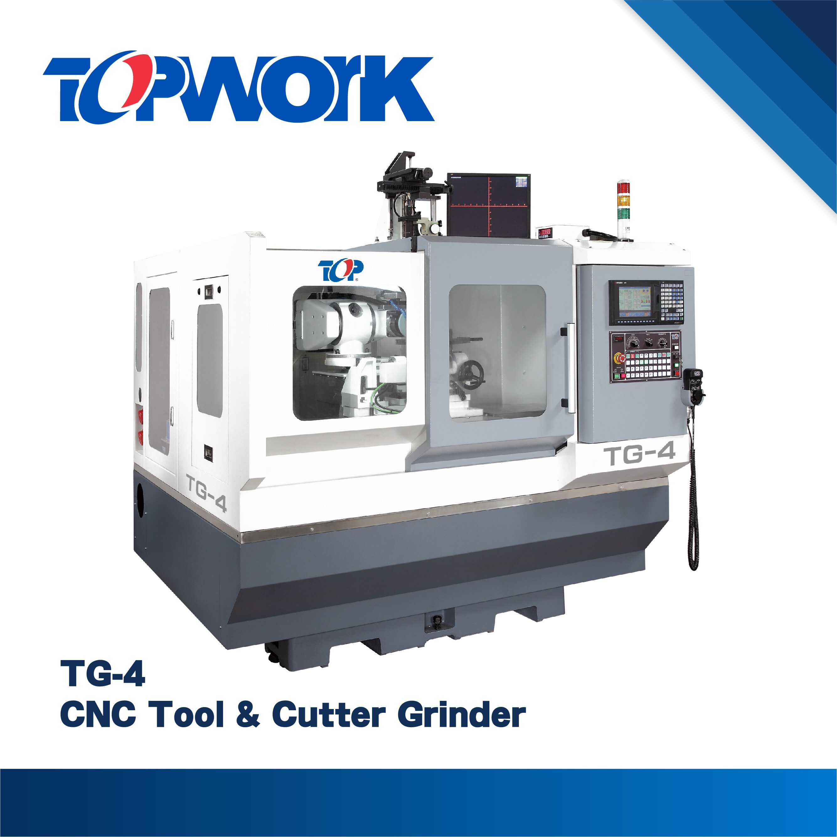 CNC 4 Axes Tool Grinder, Precision Helical Resharpening Machine ...