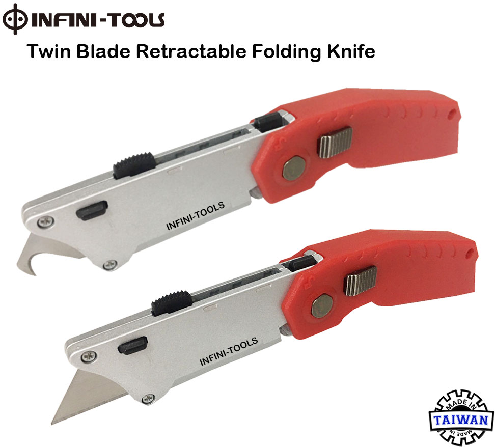 Dual Blade Folding Utility Knife,Folding Pocket Utility Knife,Twin ...