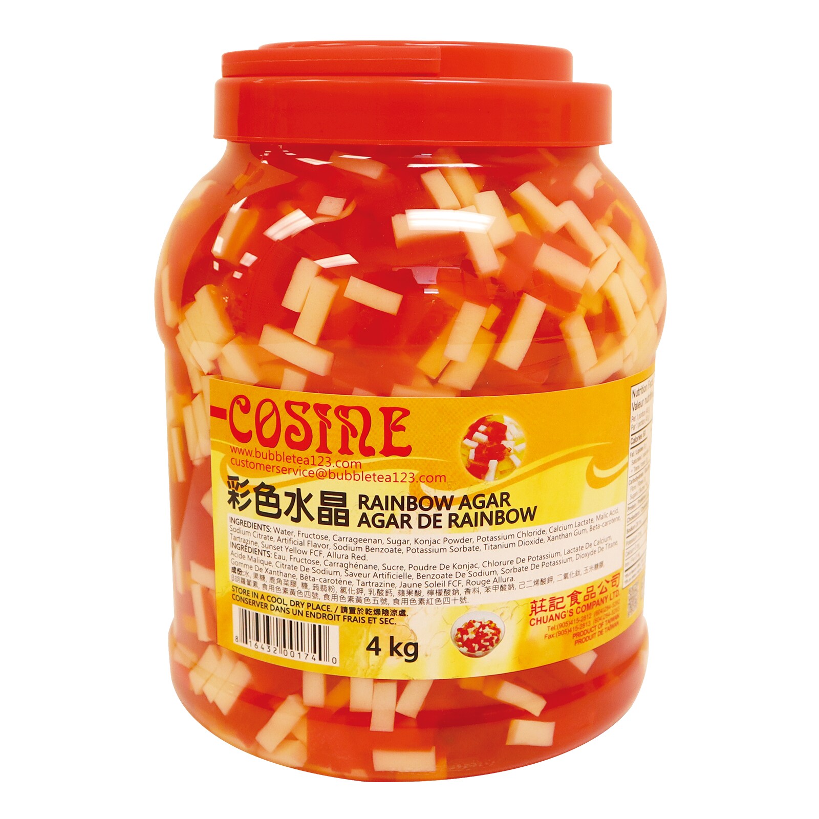 Cosine Rainbow Agar (4kg) | Taiwantrade