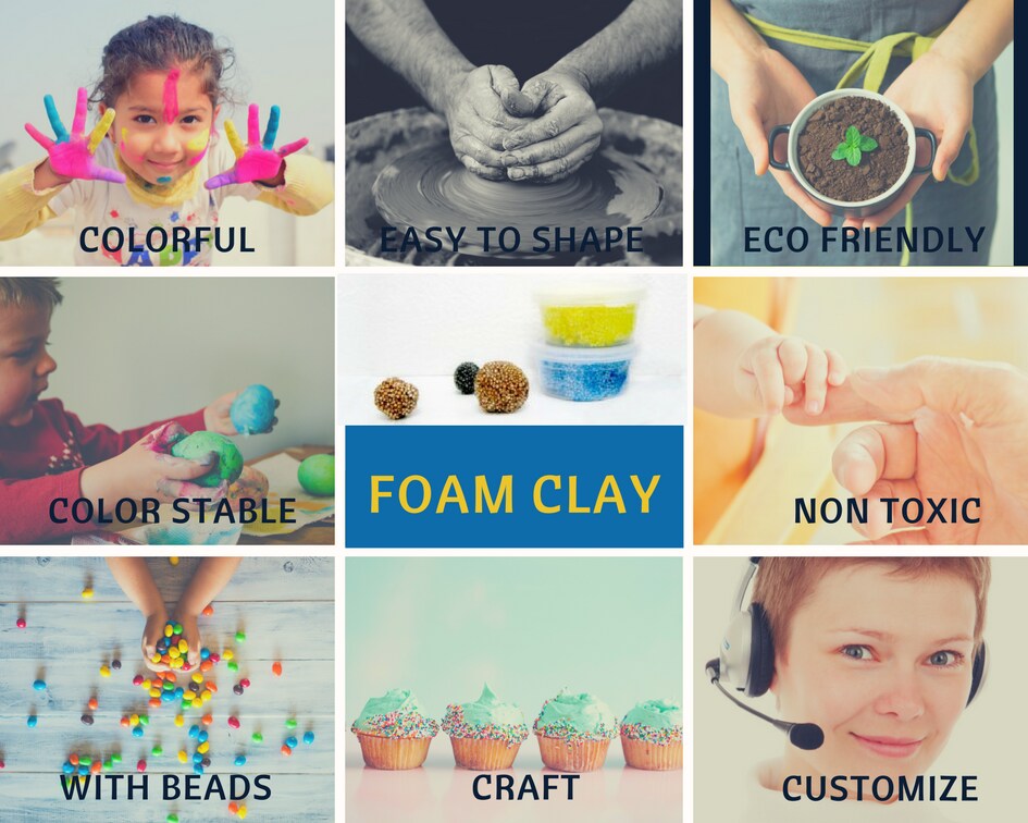 11 Colors 15g Colorful Plasticine Putty Air Dry Foam Clay | LY HSIN ...