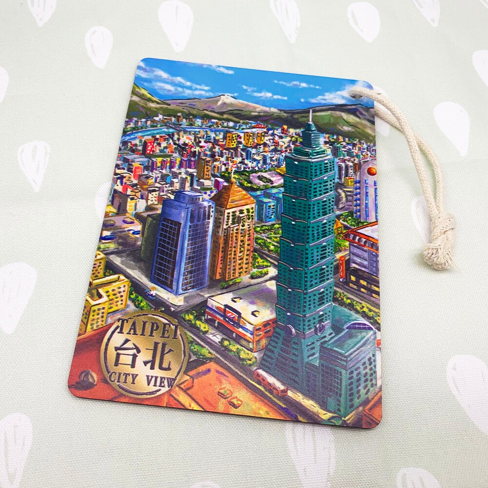 Wooden Postcard－Taipei City Oil Style | Taiwantrade