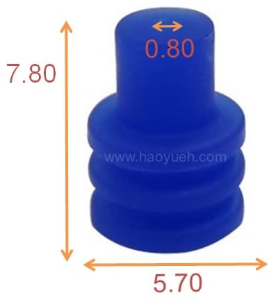 963294-1 (HY1583) Wire Seals For Wiring Harness , Blue, TE/TYCO ...