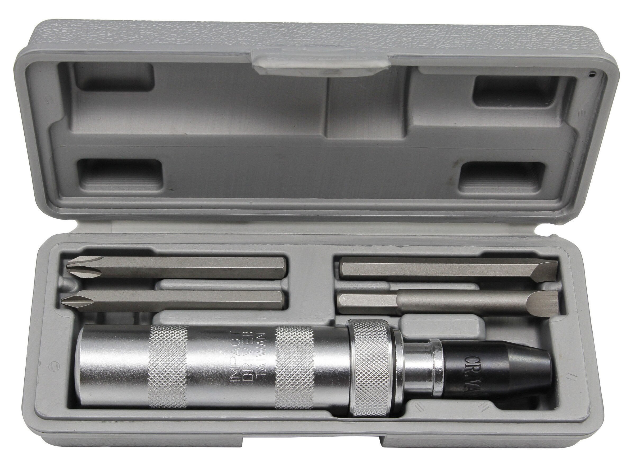 Impact Screwdriver Set 5 PCS Long Screw Bits, Blow Molded Case ...