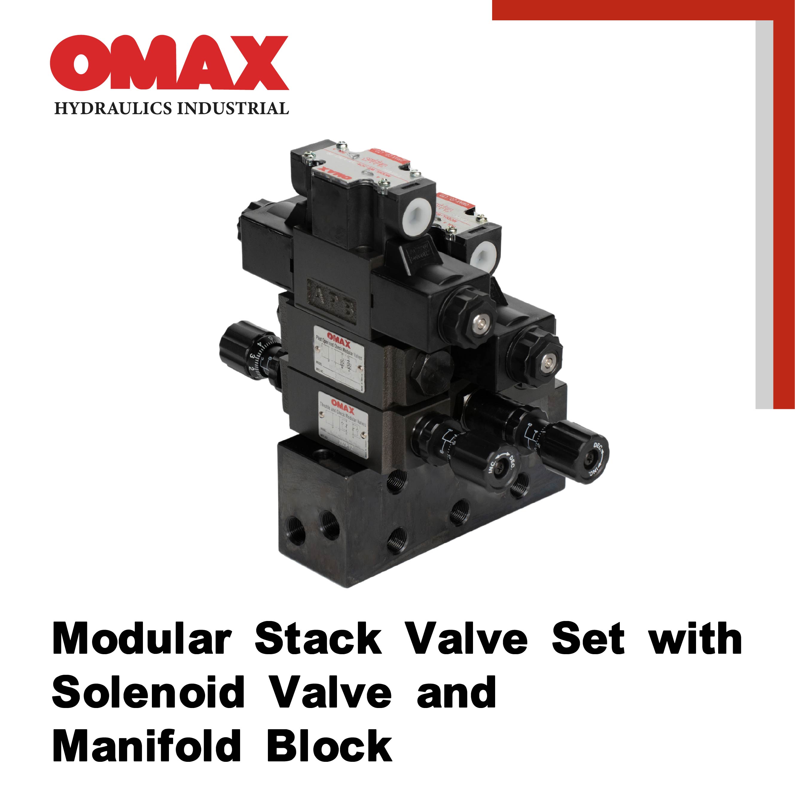 Modular Stack Valve Set with Solenoid Valve and Manifold Block ...