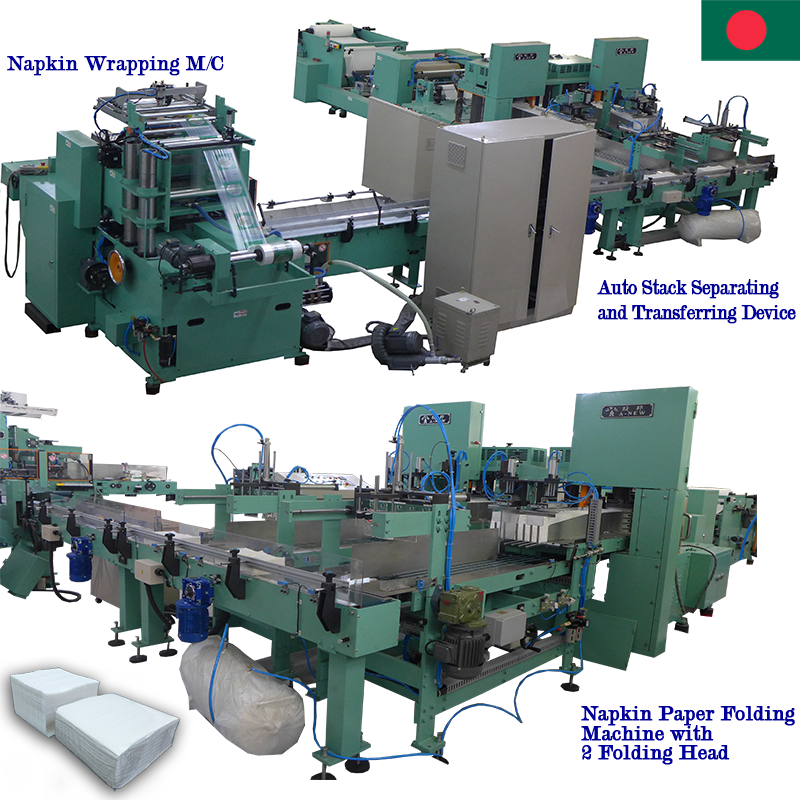 Automatic Paper Napkin Production Line With Auto Transfer Device ...