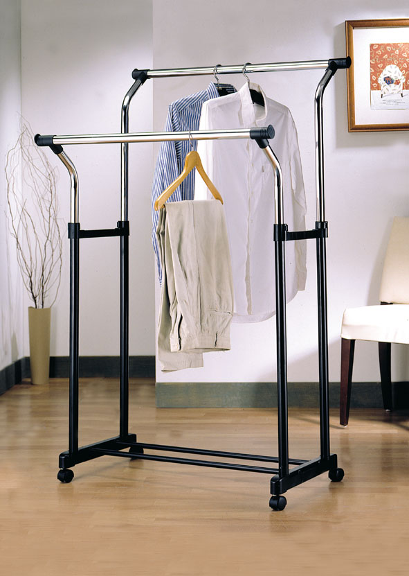 Garment Rack Double Spread Arm, Double Hanger, Double Tube Garment Rack ...