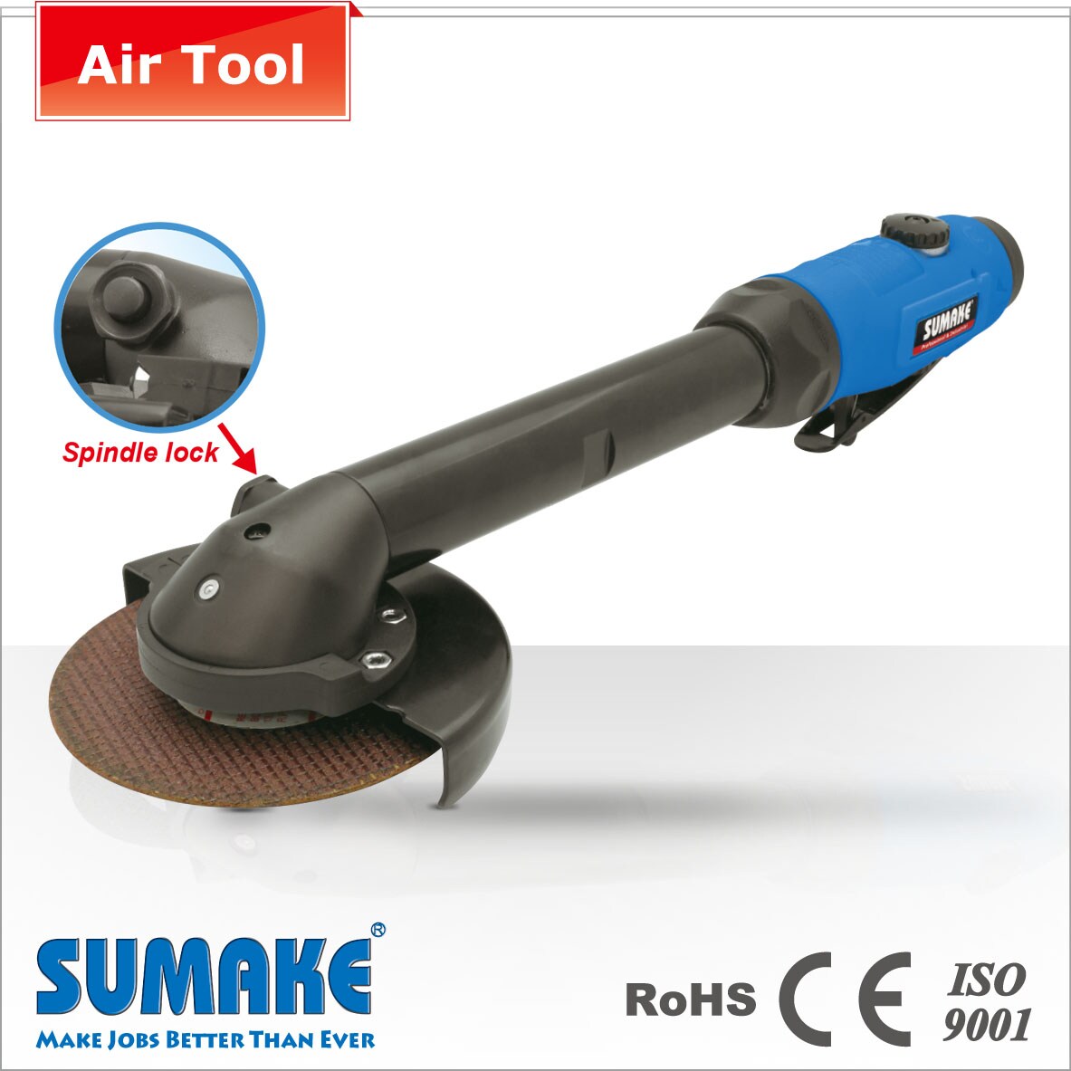 2-IN-1 4" Extended Reversible Air Angle Cutter/Grinder | Taiwantrade.com