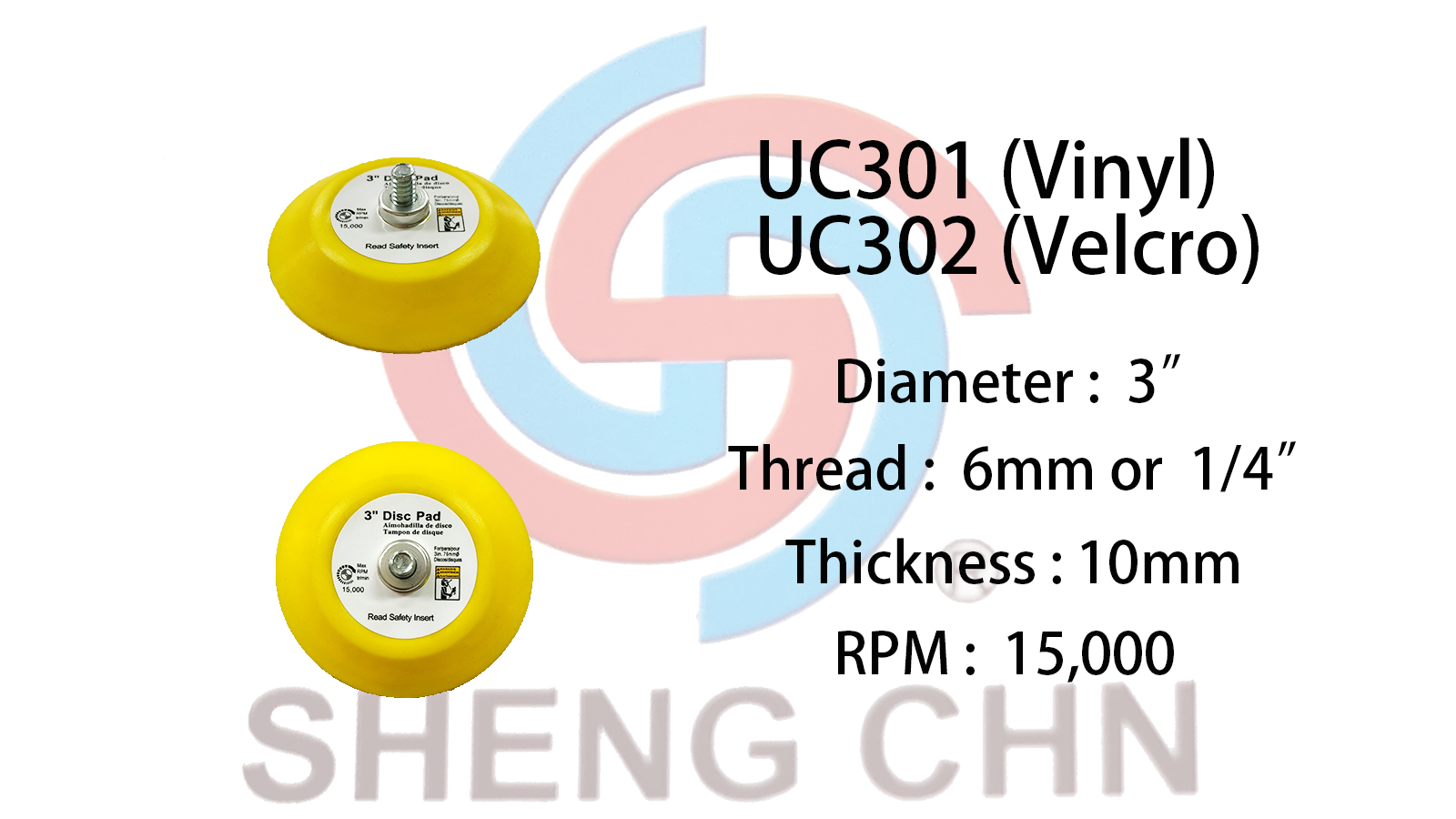 SANDING PAD, UC301 & UC302 | Taiwantrade