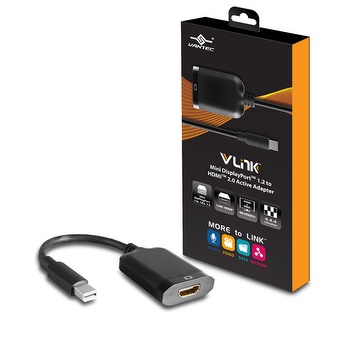 VLink Mini DisplayPort™ 1.2 to HDMI™ 2.0 UHD 4K@60Hz Active Adapter ...